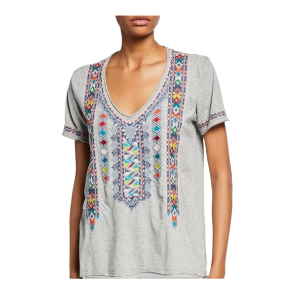Johnny Was | Tops | Johnny Was Small Amaris Everyday Gray Graphic ...